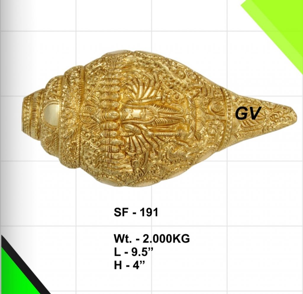 Pure brass sangu – Om saravana Bhava Mart